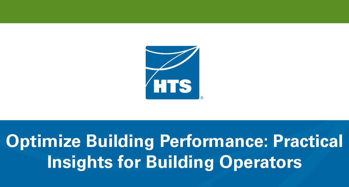 Optimize Building Performance: Practical Insights for Building Operators Webinar Series